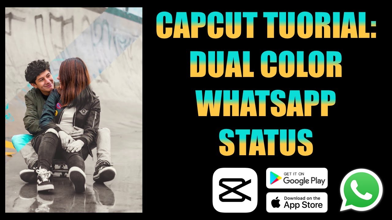 Trending Dual Color HD Fullscreen WhatsApp Status | CapCut Editing ...