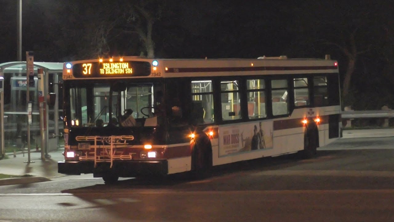 (Re-edited) TTC 1999 New Flyer D40LF #7342 on Route 37 Islington - YouTube