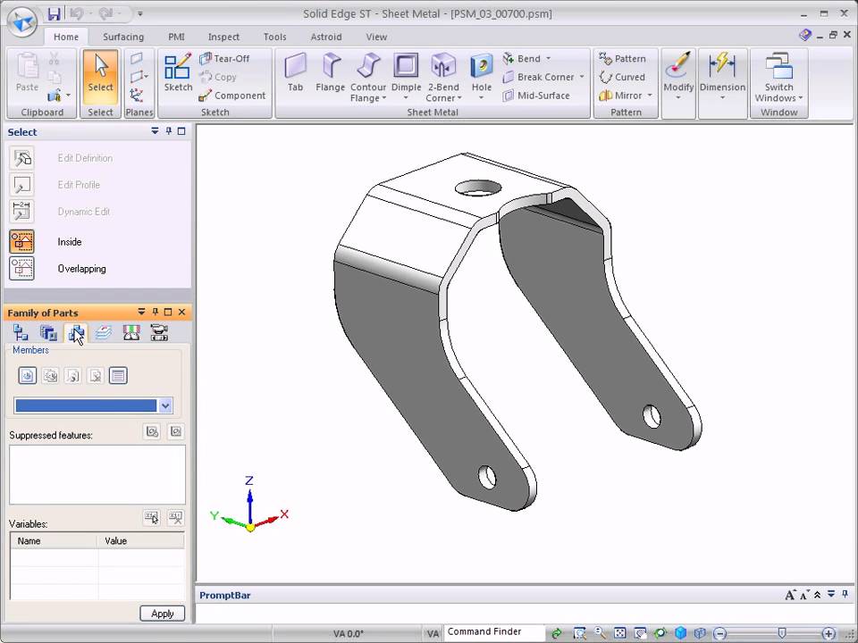 Solid Edge ST2 - Ironeagle - FOP-FOA - YouTube