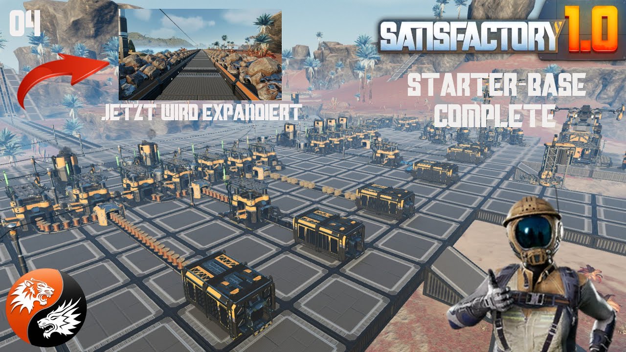 Satisfactory 1.0 - Gameplay - Guide - Speedrun Folge 4 - Starter-Base ...