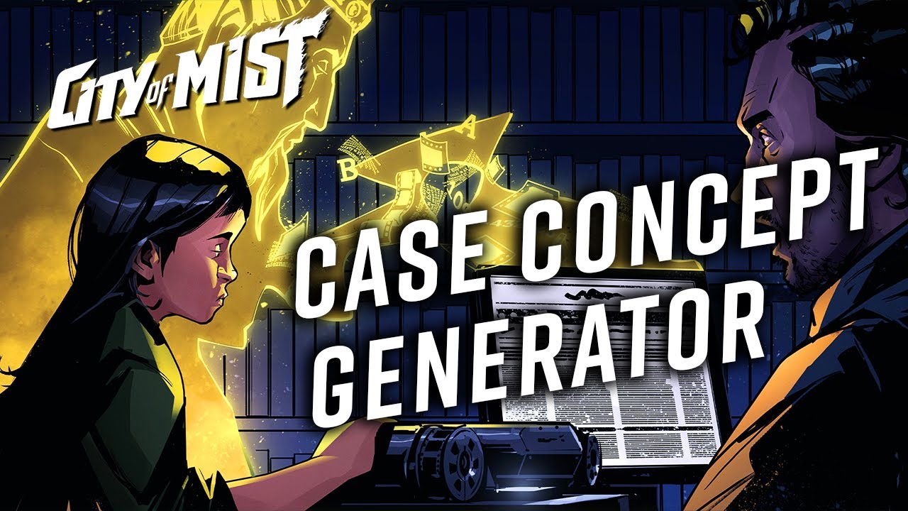 The Case Concept Generator for City of Mist TTRPG - YouTube