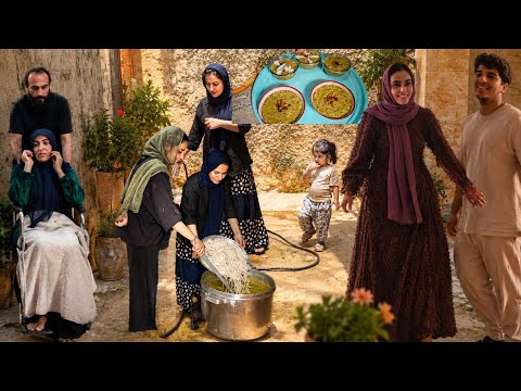A FamilyUnited inKindness❤️|Hossein & FereshtehJoinZahratoPrepareNazriFood asMuslimCaresforSickAzita
