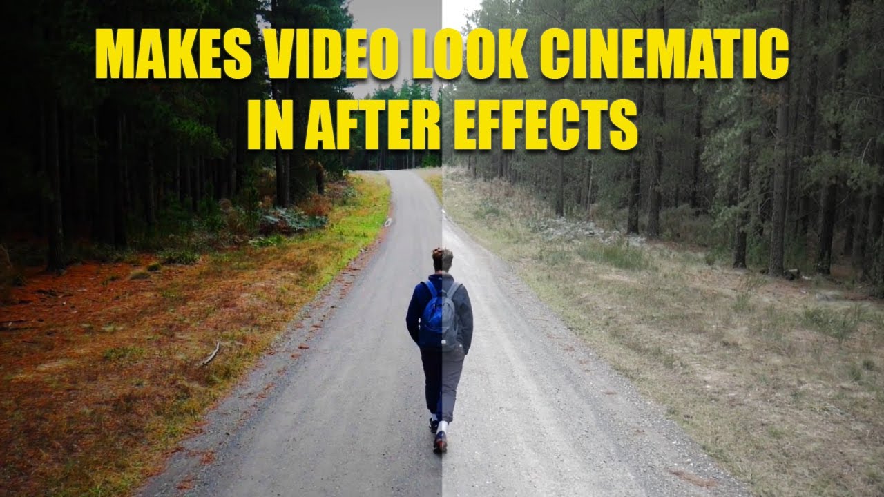 Make Videos LOOK CINEMATIC in After Effects | Color Correction in after ...