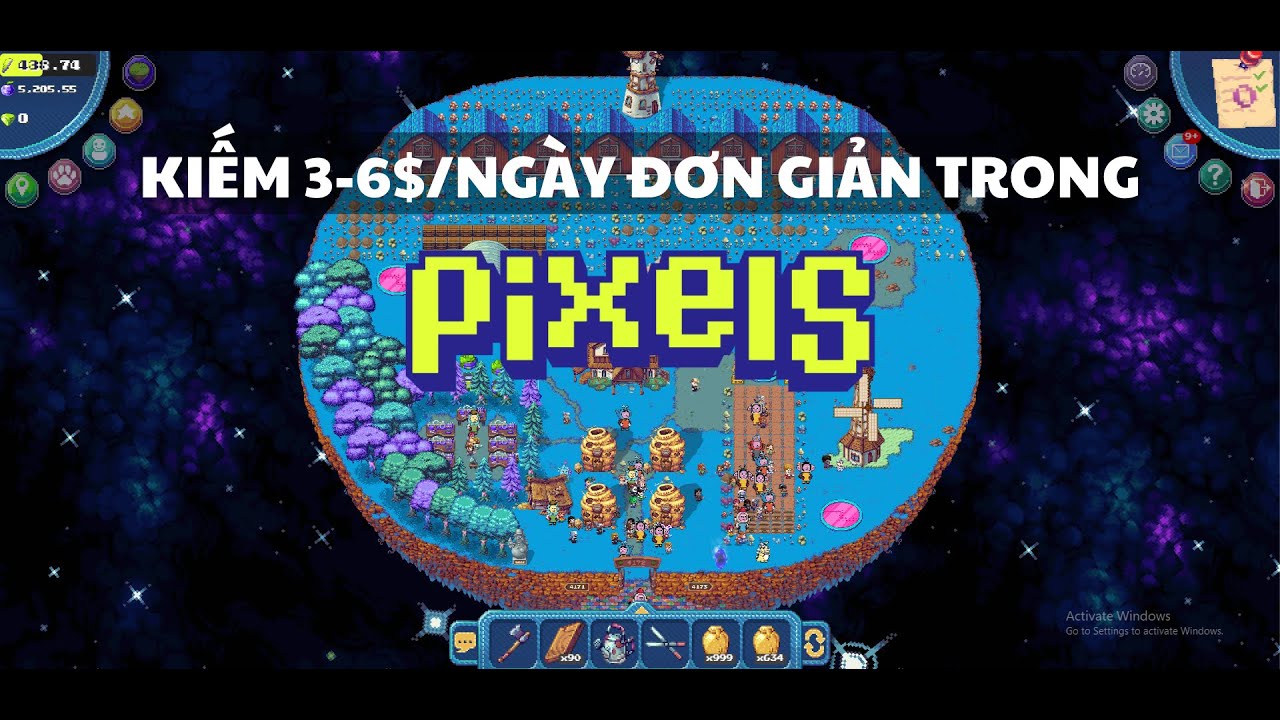 (Pixels Gamefi) CHI TIẾT cách kiếm ít nhất 3-6$/acc hàng ngày dễ dàng ...