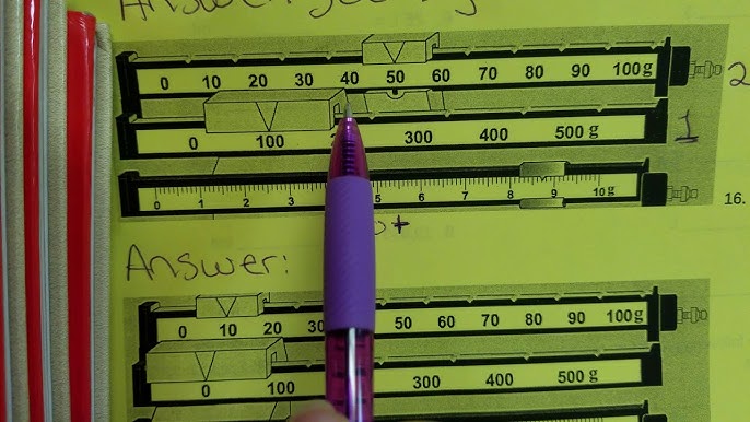 Reading A Triple Beam Balance