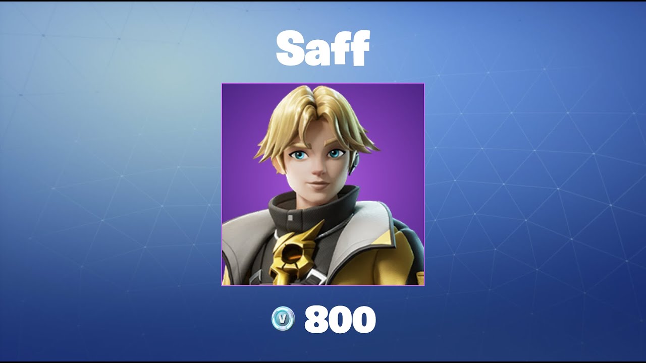 Saff | Fortnite Outfit/Skin - YouTube