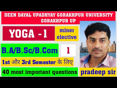 YOGA 1 MCQS 2024 | mcqs of yoga||ba bsc bcom || SE1PHI MCQ||PHED 106 ...