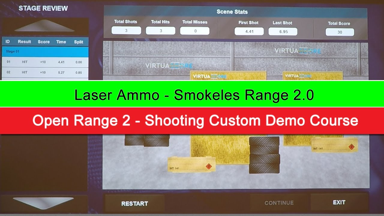 Open Range 2 - Shooting Custom Demo Course - Laser Ammo Smokeless Range ...
