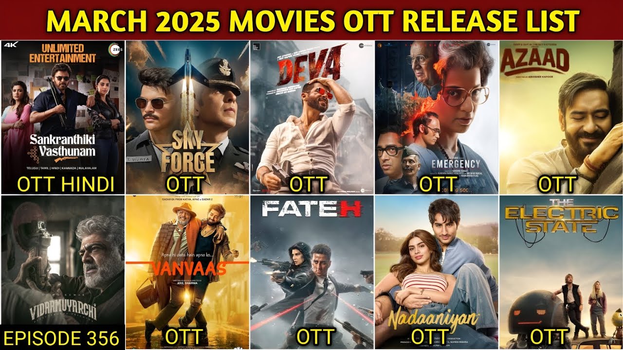 March 2025 OTT Movies & Web Series Release Update Full List | Netflix ...