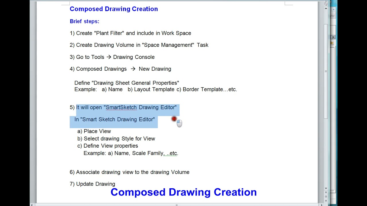 SP3D # 01 Composed Drawing Creation - YouTube