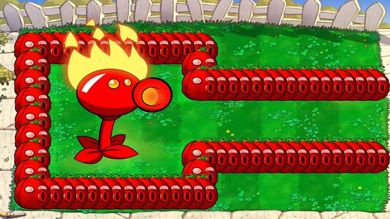 Fire Pea vs 999 Zombies X Dr.Zomboss - Plants vs Zombies Battlez - YouTube