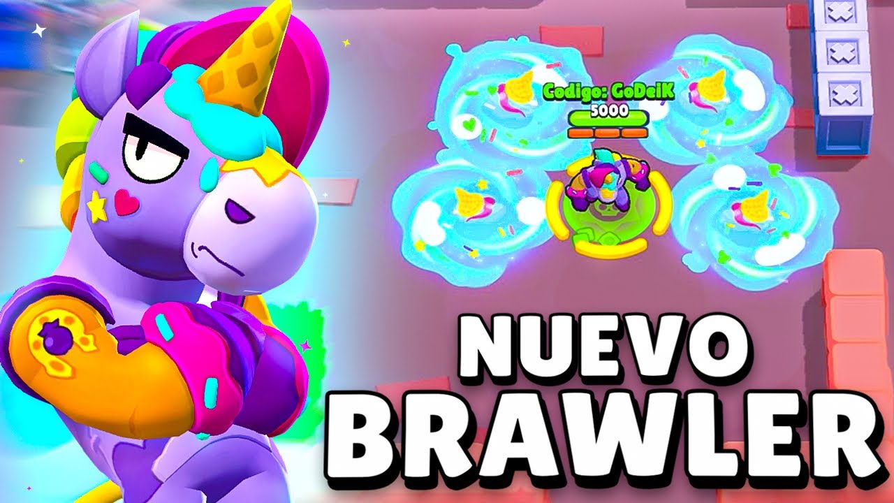 Asi Es Berry Nuevo Brawler Unicornio Que Tira Helado Sneak Peek De Brawl Stars Youtube
