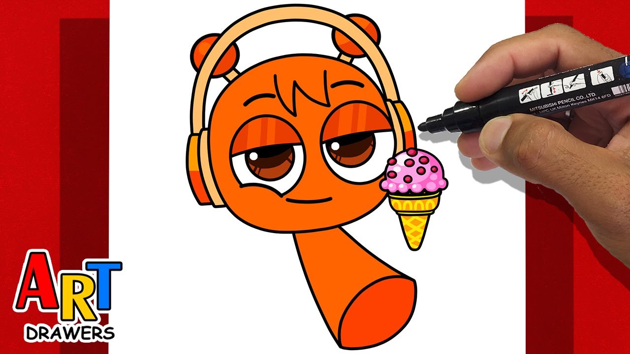 How To Draw OREN - Incredibox Sprunki ( Animated Series Intro - ツSeck ...