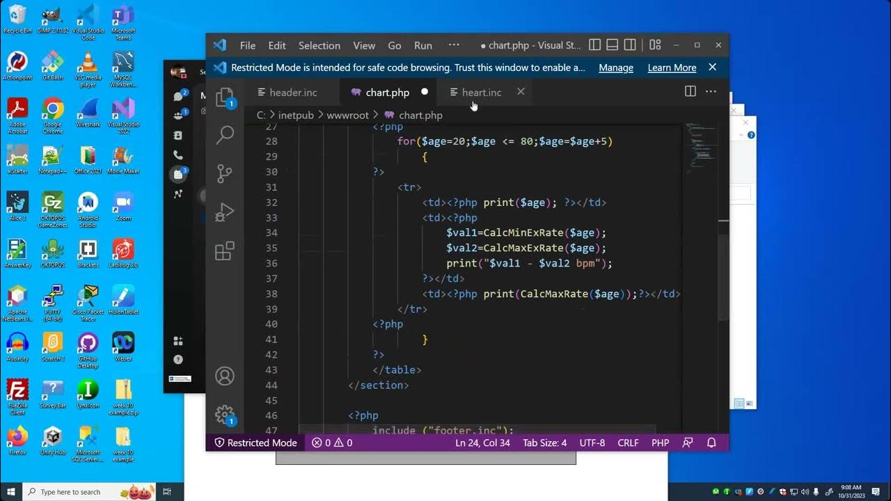 CISS232 - Client/Server Scripting - Fall 2023 - Week 10 Lecture - YouTube