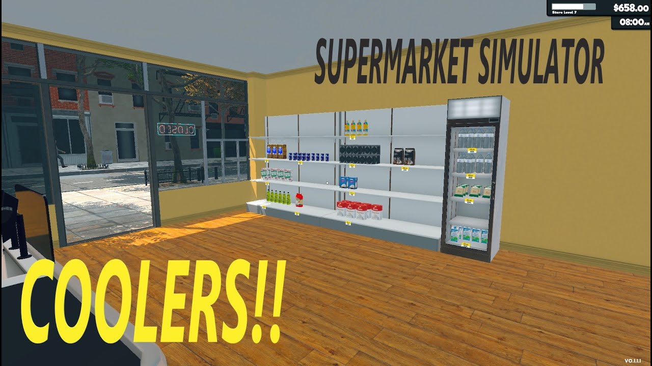 COOLERS!! - Supermarket Simulator - YouTube