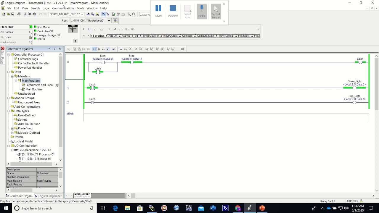 Down loading and monitoring in Studio 5000 video #4 - YouTube