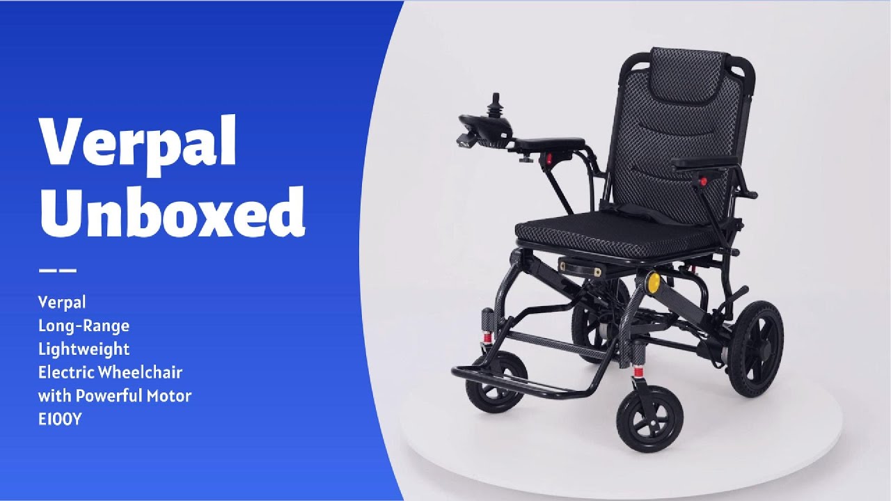 Verpal Unboxed | E100Y Electric Wheelchair – Long-Range, Lightweight ...