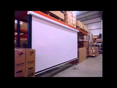 Manual Pull Down Screen Overview - YouTube