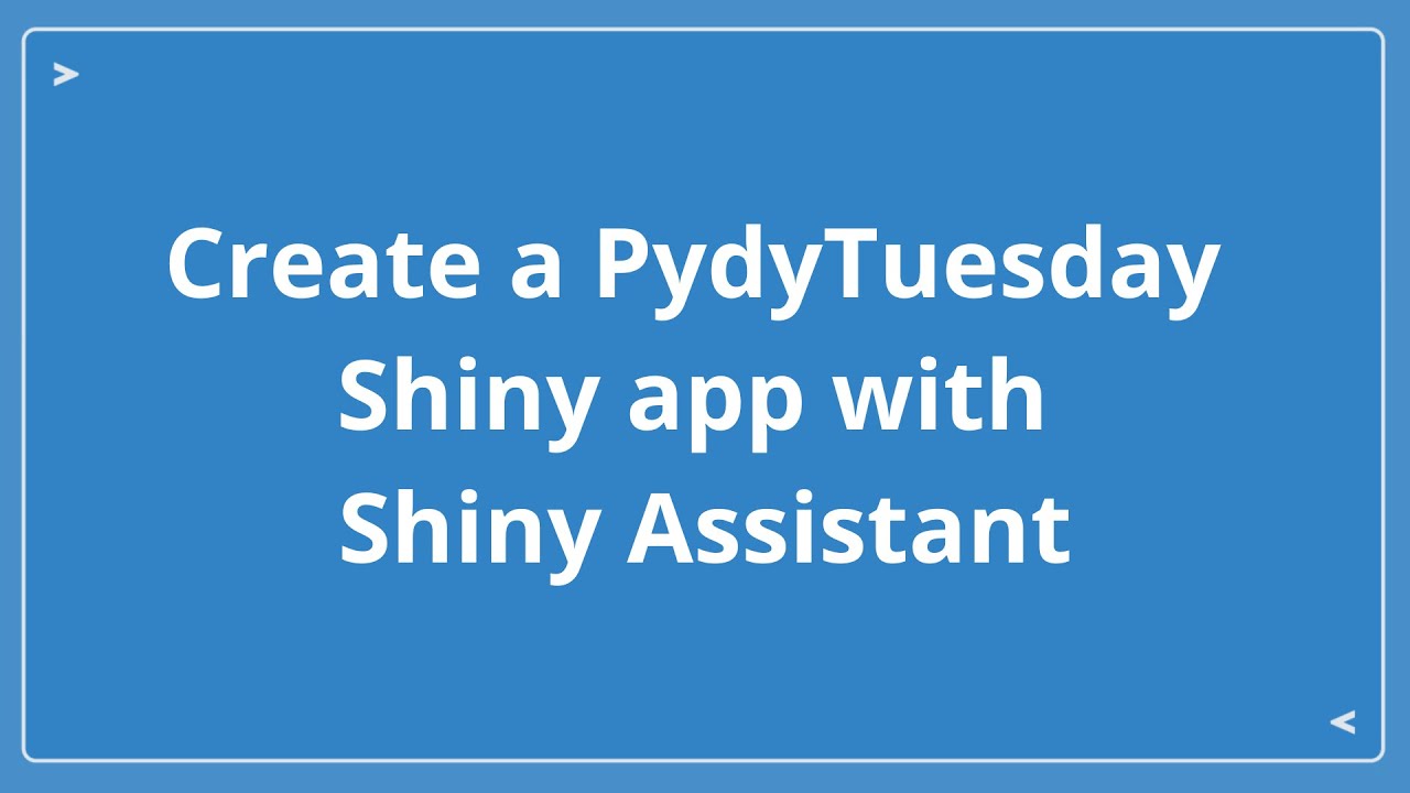 Create a PydyTuesday Shiny app with Shiny Assistant - YouTube