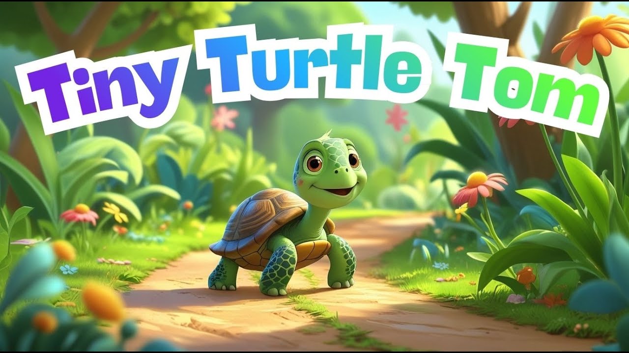 Tiny Turtle Tom – Fun & Catchy Nursery Rhyme for Kids | Sing Along ...