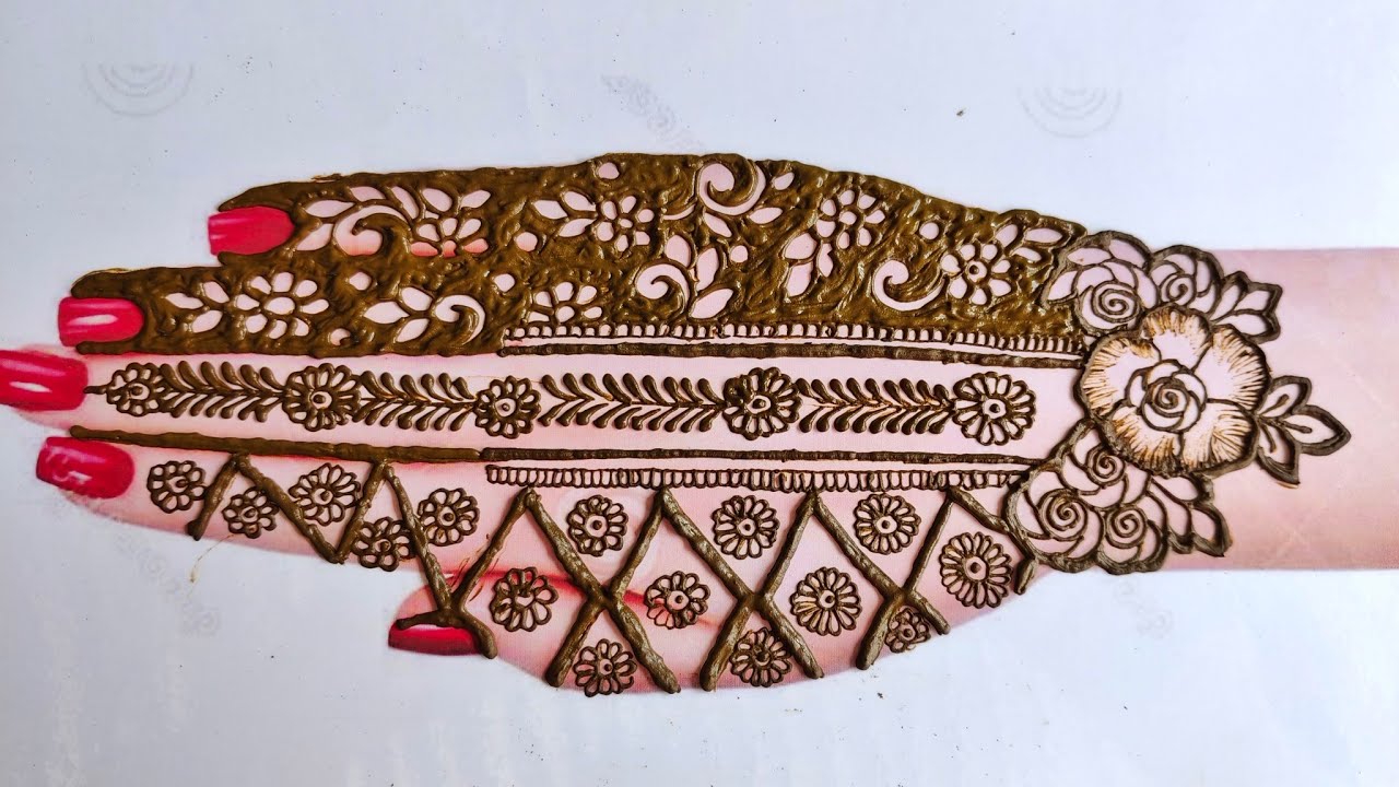 Trandy And Stylish Straight Line Mehndi Designs For Bride_ To _ Be ...