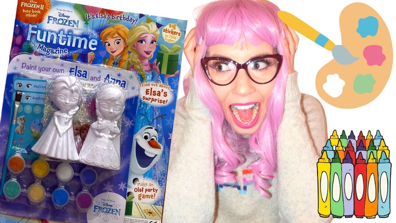 Lisa doing Frozen Funtime Magazine - Stories in English for Kids - YouTube