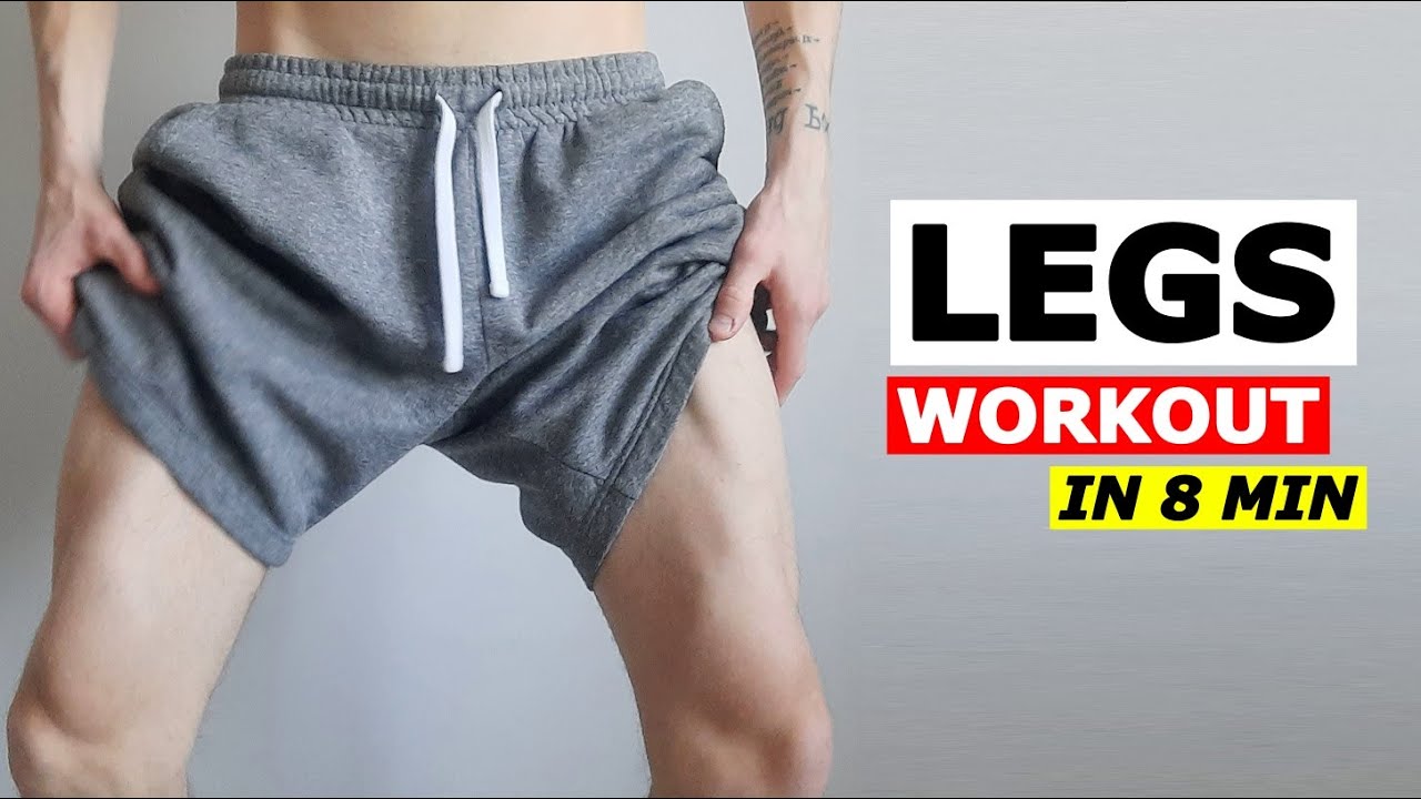 LEGS Workout at Home in 8 Min | Most Effective Exercises to Get a ...