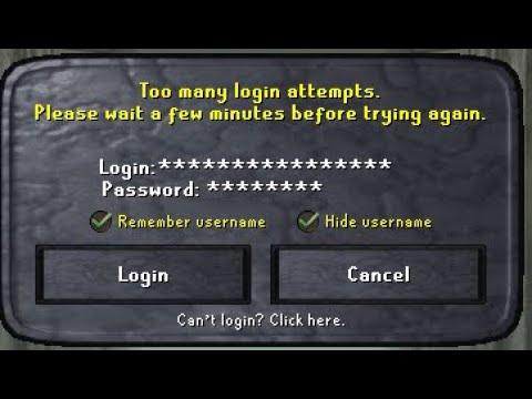 Osrs Too Many Login Attempt Fix Life Time Free Trick Gudie Urdu. - YouTube
