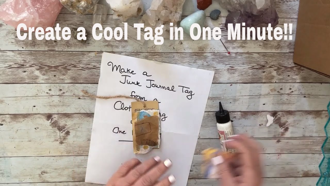 Create a Cool Tag from a Clothing Tag in One minute! - YouTube