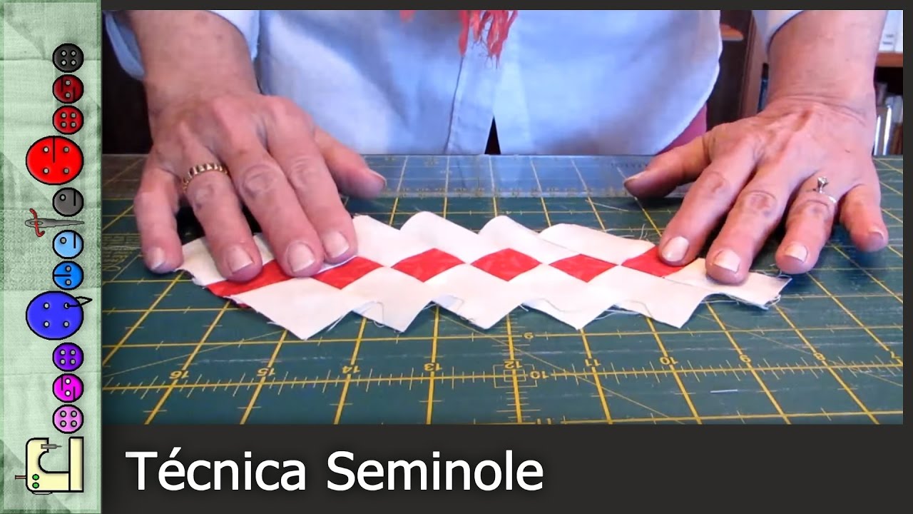 Cómo hacer la Técnica Seminole de Patchwork [Tutorial] - YouTube