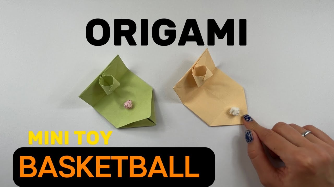 ORIGAMI BASKETBALL TOY EASY DIY CRAFT TUTORIAL | ANTISTRESS PAPER TOY ...