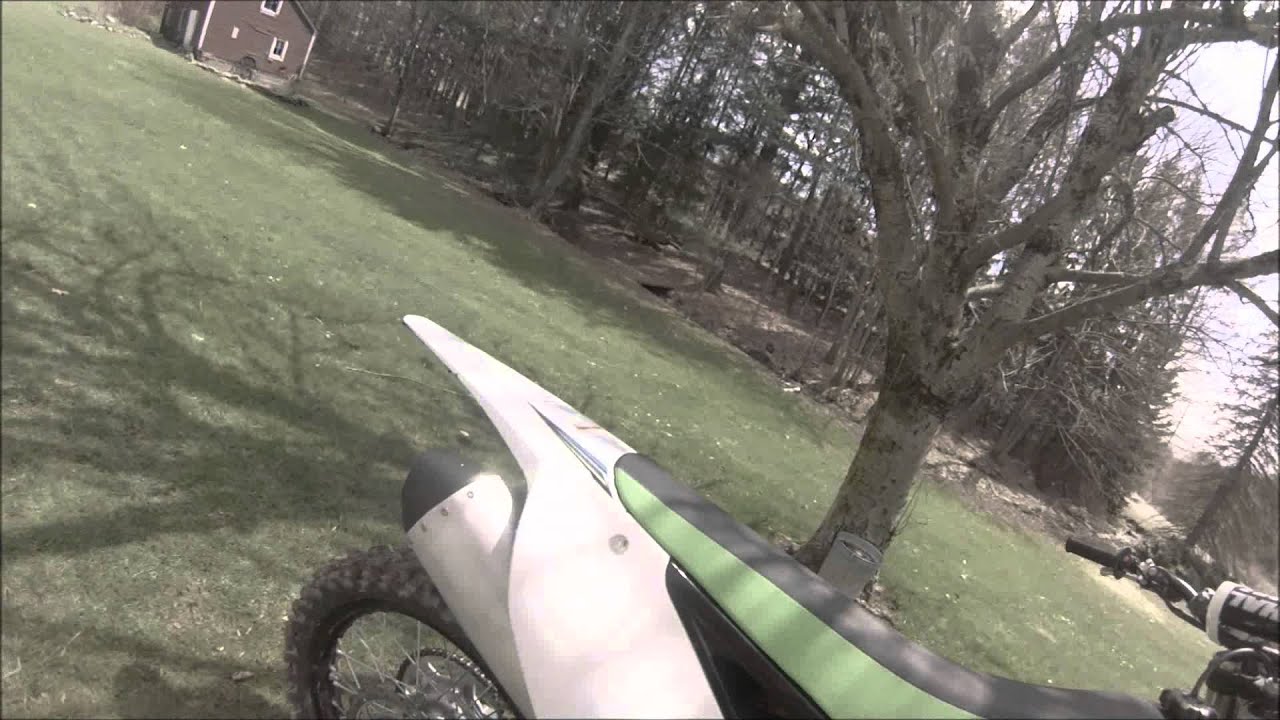 2014 kx250f walkaround/stock pipe rev - YouTube