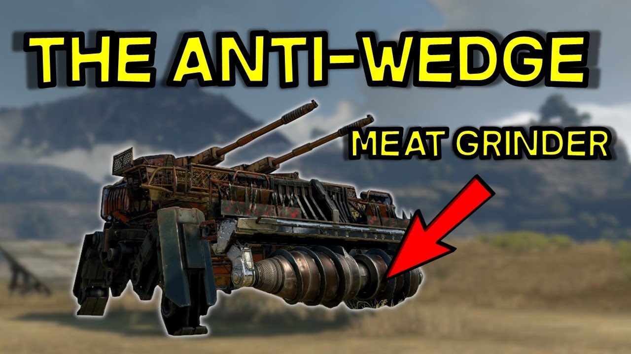 Side Ways Leg Meat Grinder Tsunami Build --Anti Melee -- Crossout - YouTube