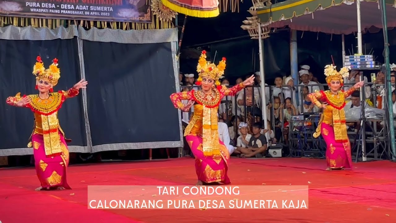Tari Condong, Dedari Mesolah ring Pura Desa Sumerta Kaja - YouTube