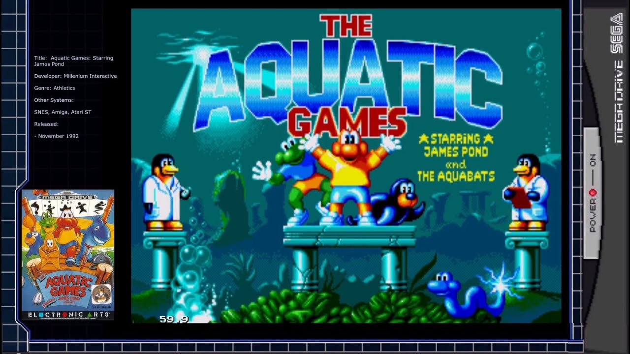 Aquatic Games: Starring James Pond | Sega Mega Drive / Genesis A-Z ...