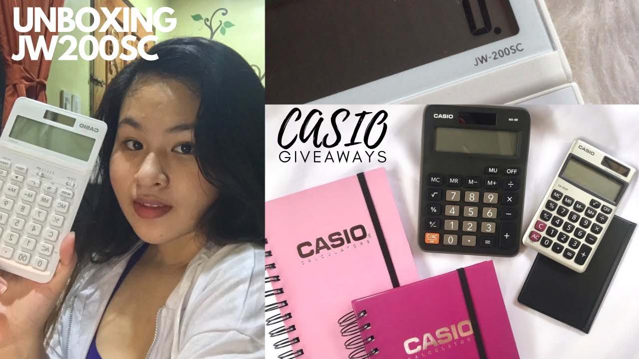 Unboxing Casio JW200SC + GIVEAWAYS!!! [CLOSED] 📚 - YouTube