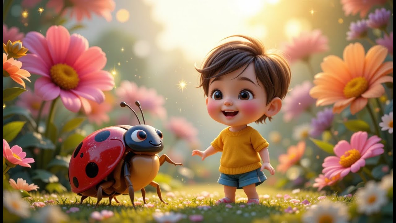 Itsy Bitsy Ladybug Rhyme Song | Popular Nursery Rhyme & Lyrics for Kids ...