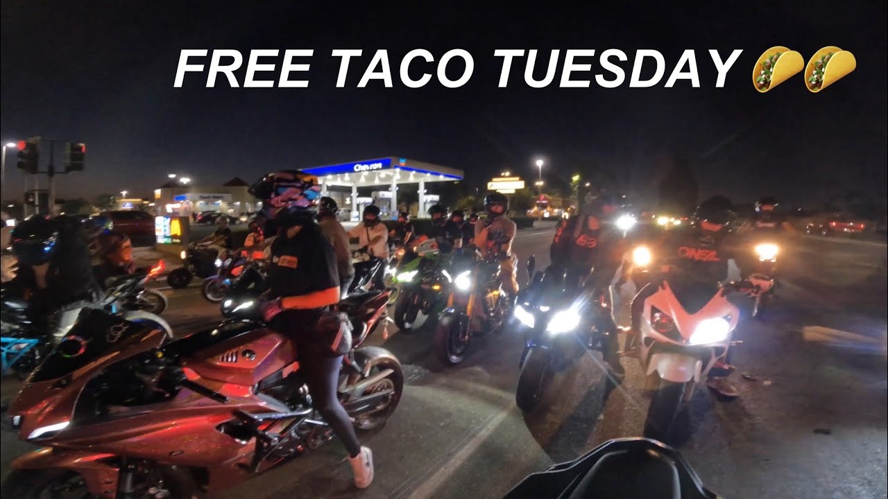 I SPONSORED MY FIRST TACO TUESDAY RIDE..... - YouTube