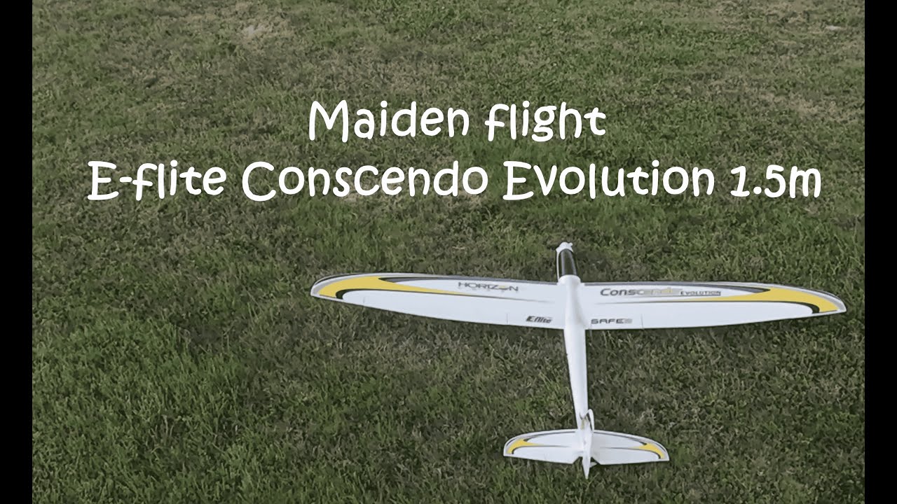 My maiden flight of the E-flite Conscendo Evolution 1.5m - YouTube