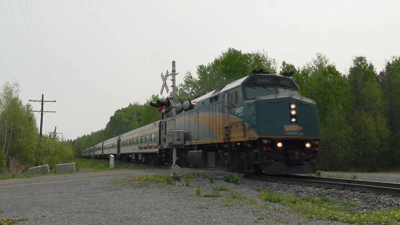 VIA 35 avec VIA 6407 a Manseau/Qc 19 mai 2023 - YouTube