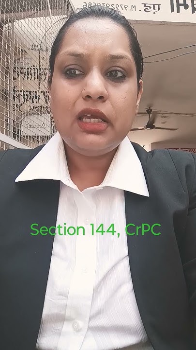 Section 144, CrPC - YouTube
