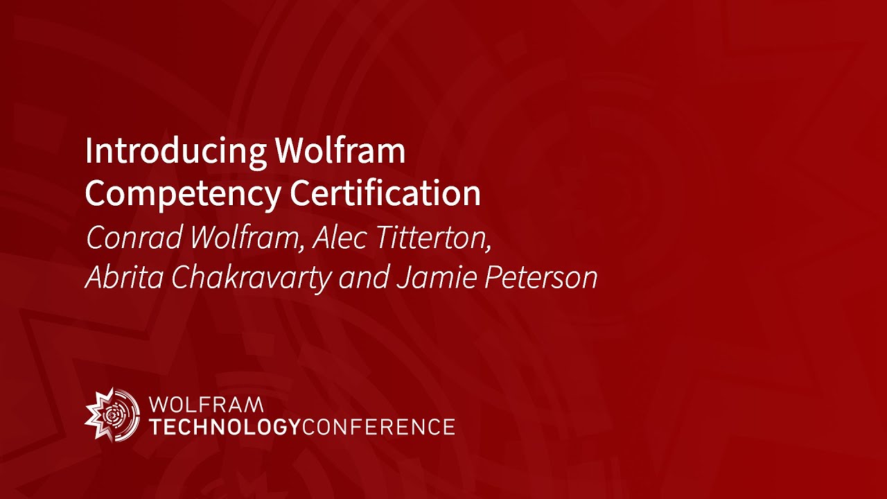Introducing Wolfram Competency Certification - YouTube