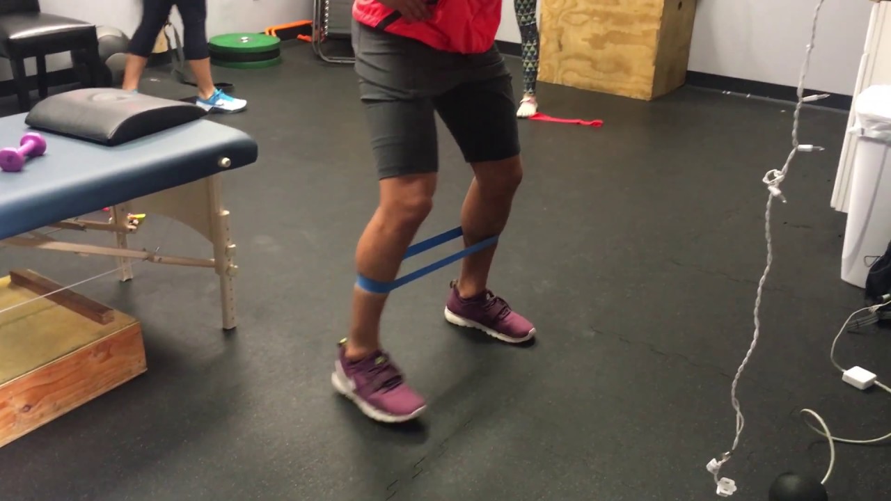 Banded lateral walks - YouTube
