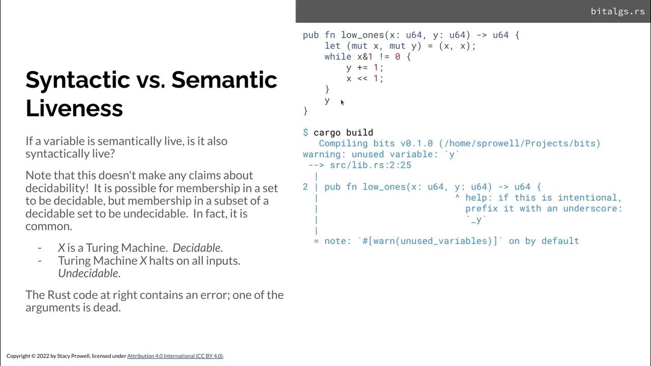 Live Variable Analysis (Lecture 15) - YouTube