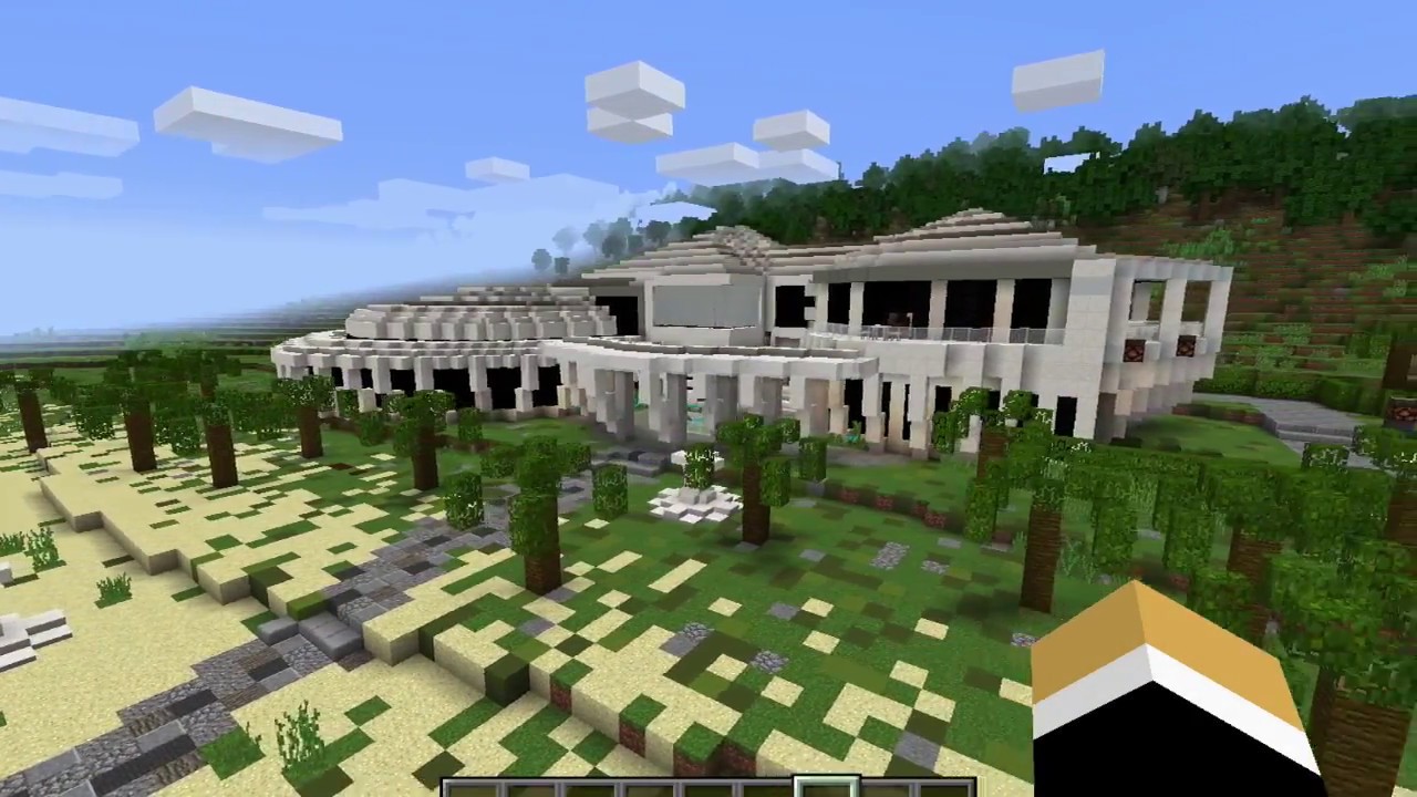 Increible mansion del futuro Minecraft (con Descarga) - YouTube