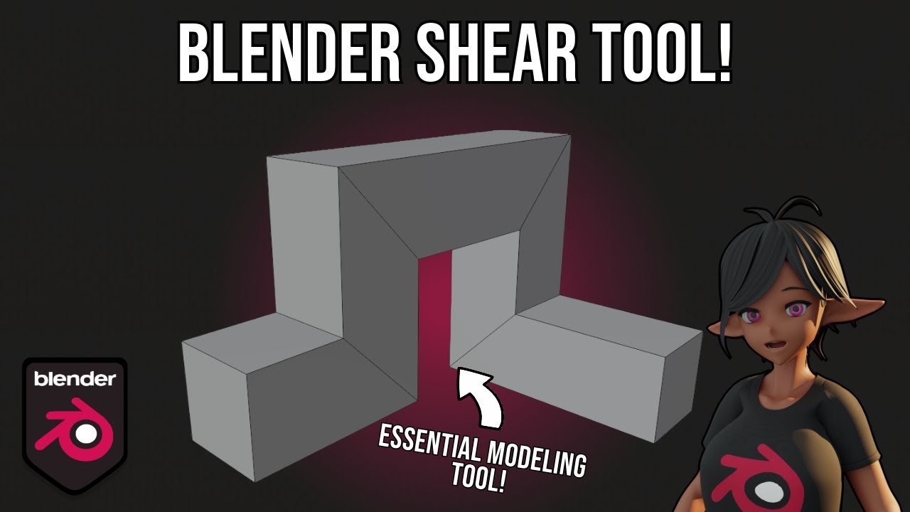How to use the Shear tool in Blender 4.2! - YouTube