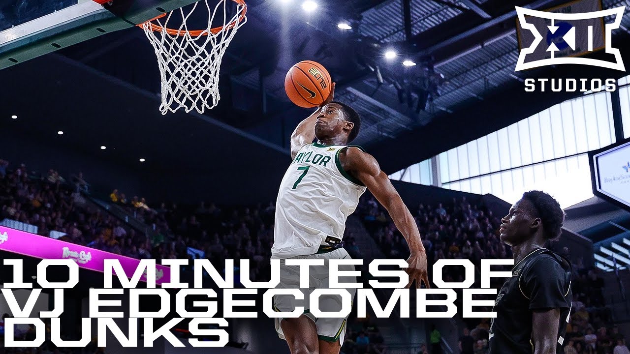 10 MINUTES of V.J. Edgecombe Dunks from the 2024-25 Season | Big 12 ...