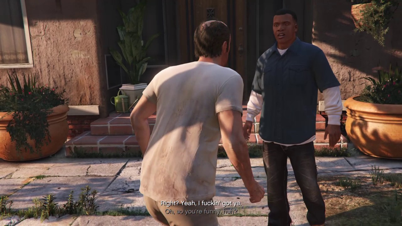 GTA 5 best cut scene in story mode - YouTube