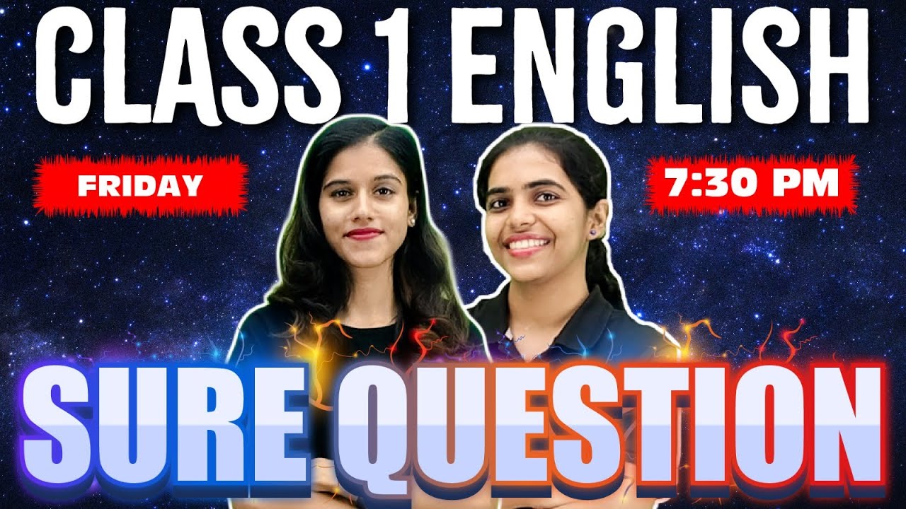 Class 1 English | Sure Questions | Exam Winner Class 1 - YouTube