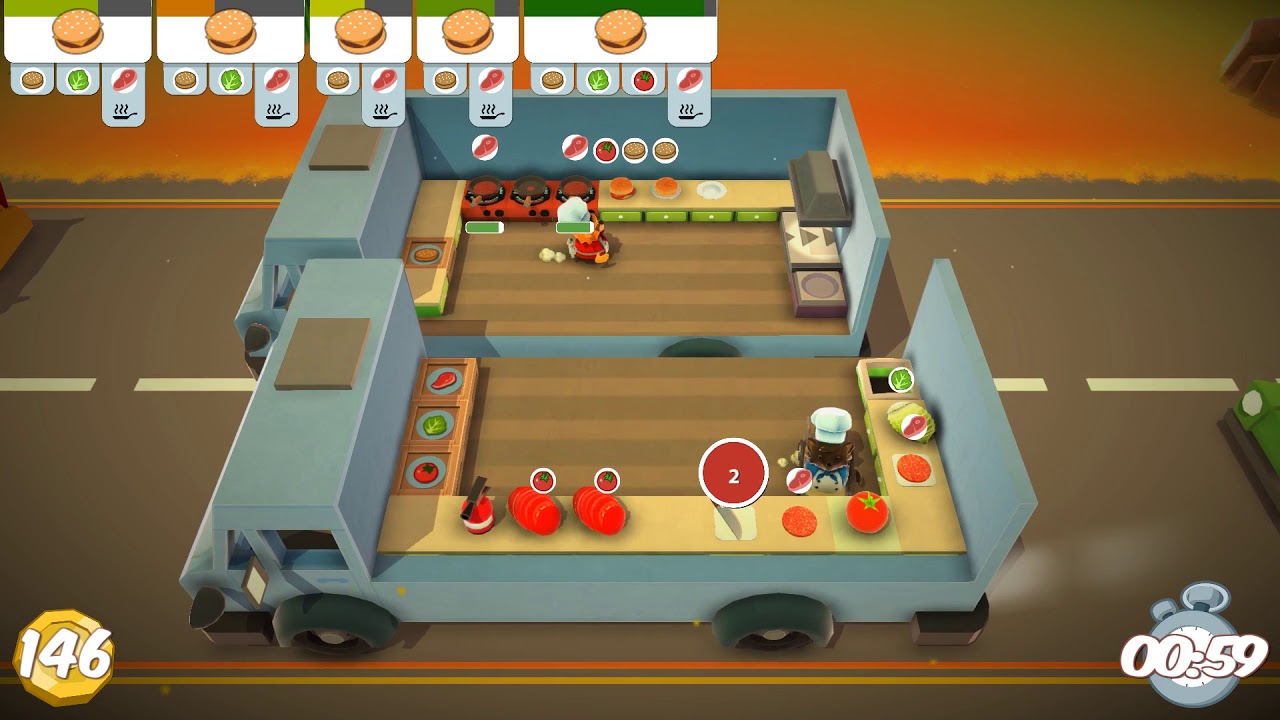 Overcooked [Coop Online with Parsec][Gameplay][No commentary] - YouTube